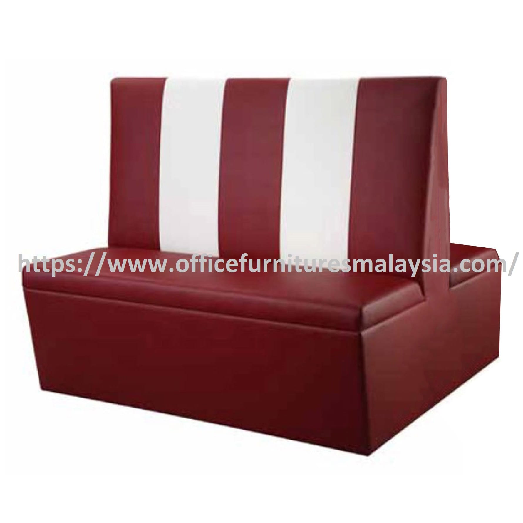 Booth Seating Double Side ZDCR002B | Office Furnitures Malaysia