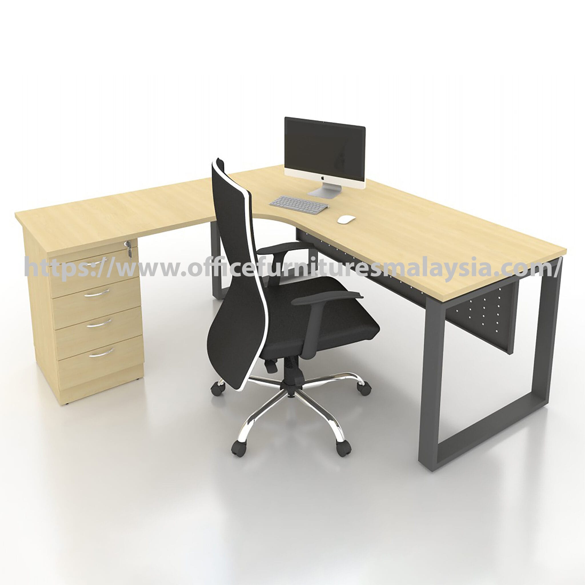 5 ft x 5 ft Office L Shaped Table with Drawer SLD1515 | Office ...