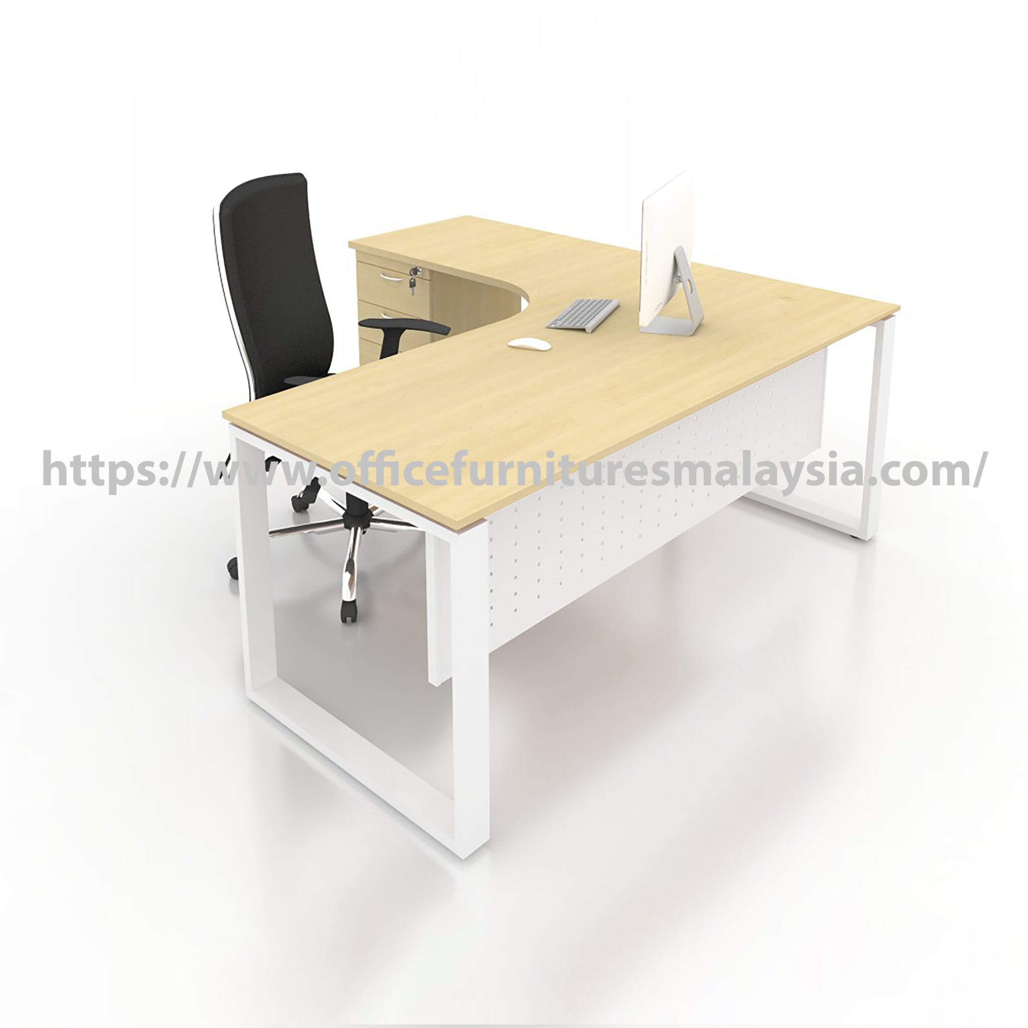 6 ft x 5 ft Office L Shaped Table with Drawer SLD1815 | Office ...