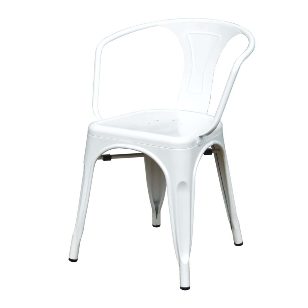 Metal Dining Chair With Armrest OFSTC100108 | Office Furnitures Malaysia