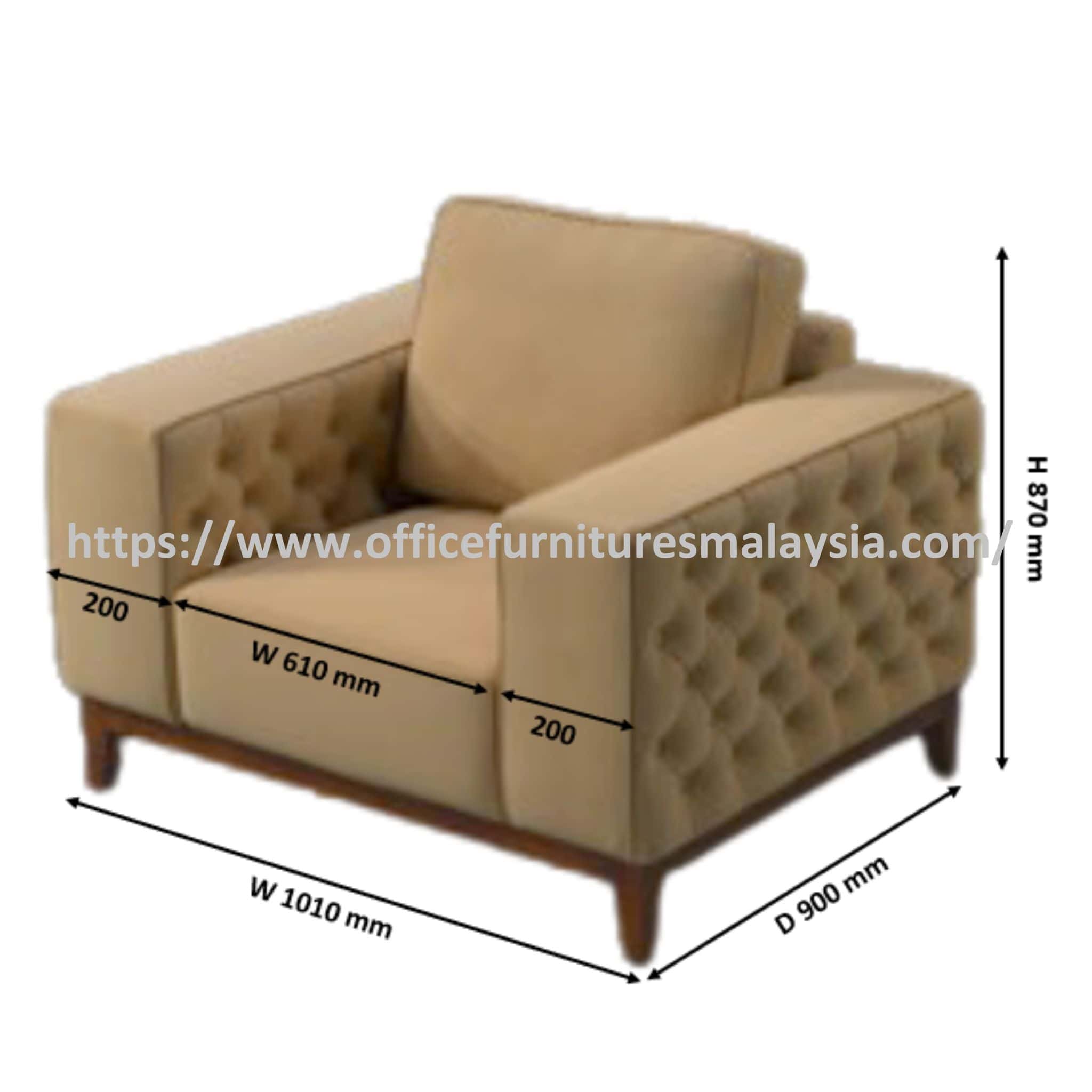 Luxe Office Small Sofa OFNX22095 | Office Furnitures Malaysia