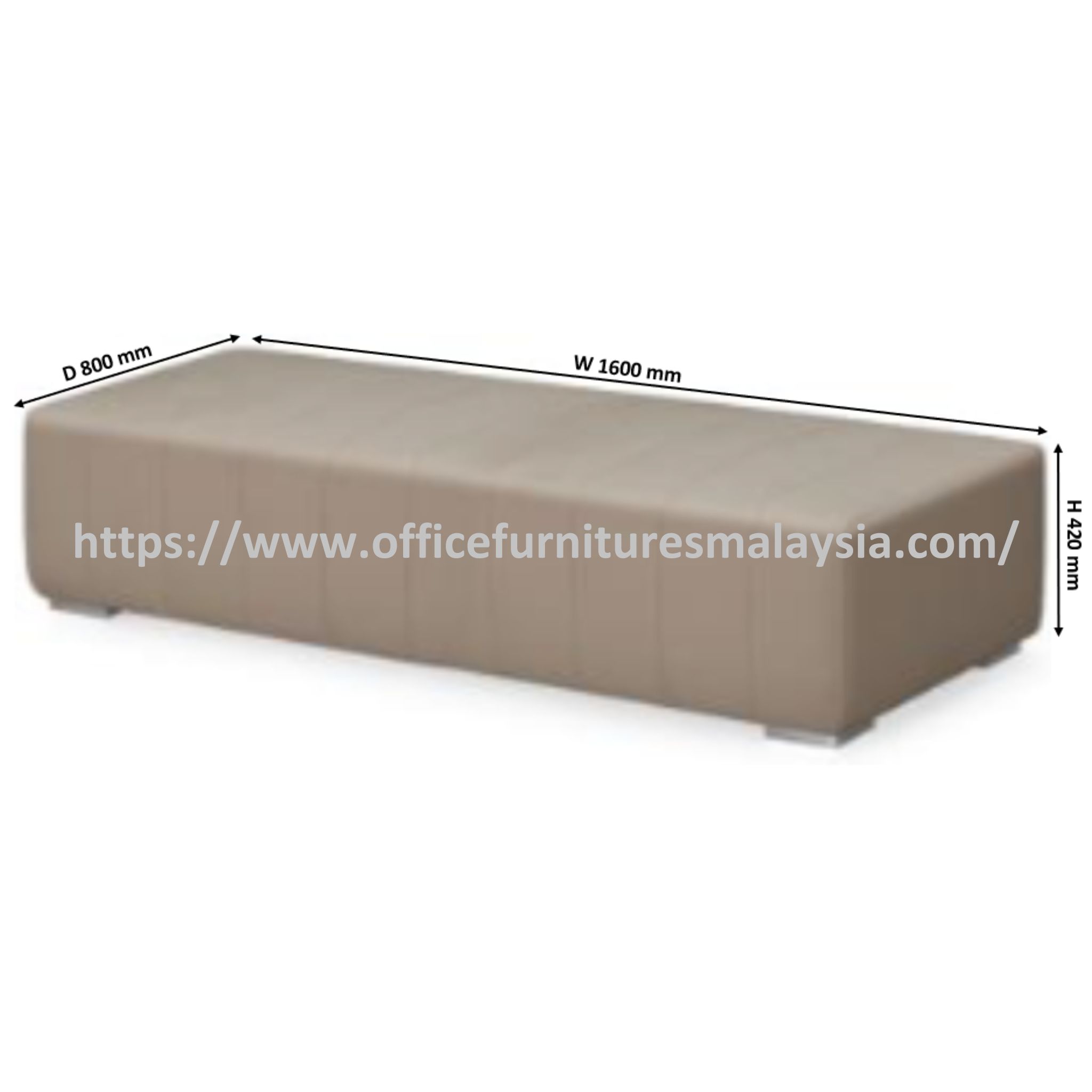 Poise Modern Low Bench OFNX22102N | Office Furnitures Malaysia