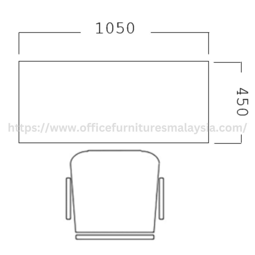 3.5ft x 1.5ft Nixen Rectangular Side Return Table OFFXFM105 | Office ...