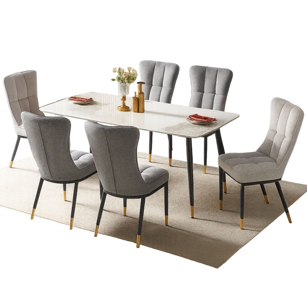 6 ft Elvie Modern Dining Set OF2EK437296 | Office Furnitures Malaysia