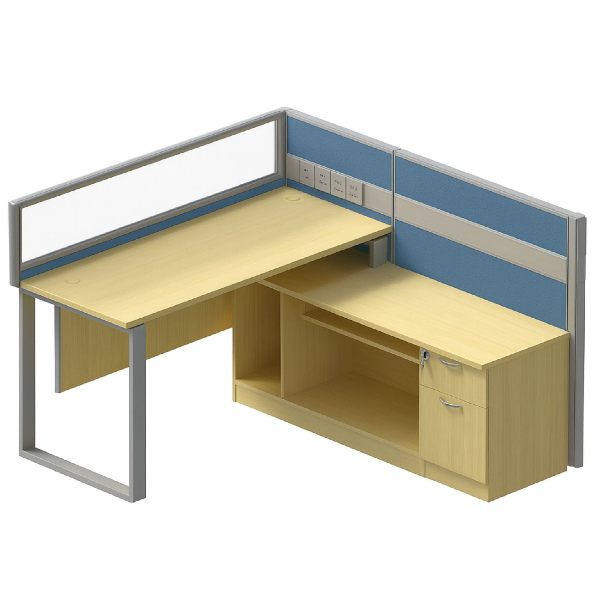 5 ft Quantum Unique 1 Seater Workstation OFFXZA1560-1 | Office ...