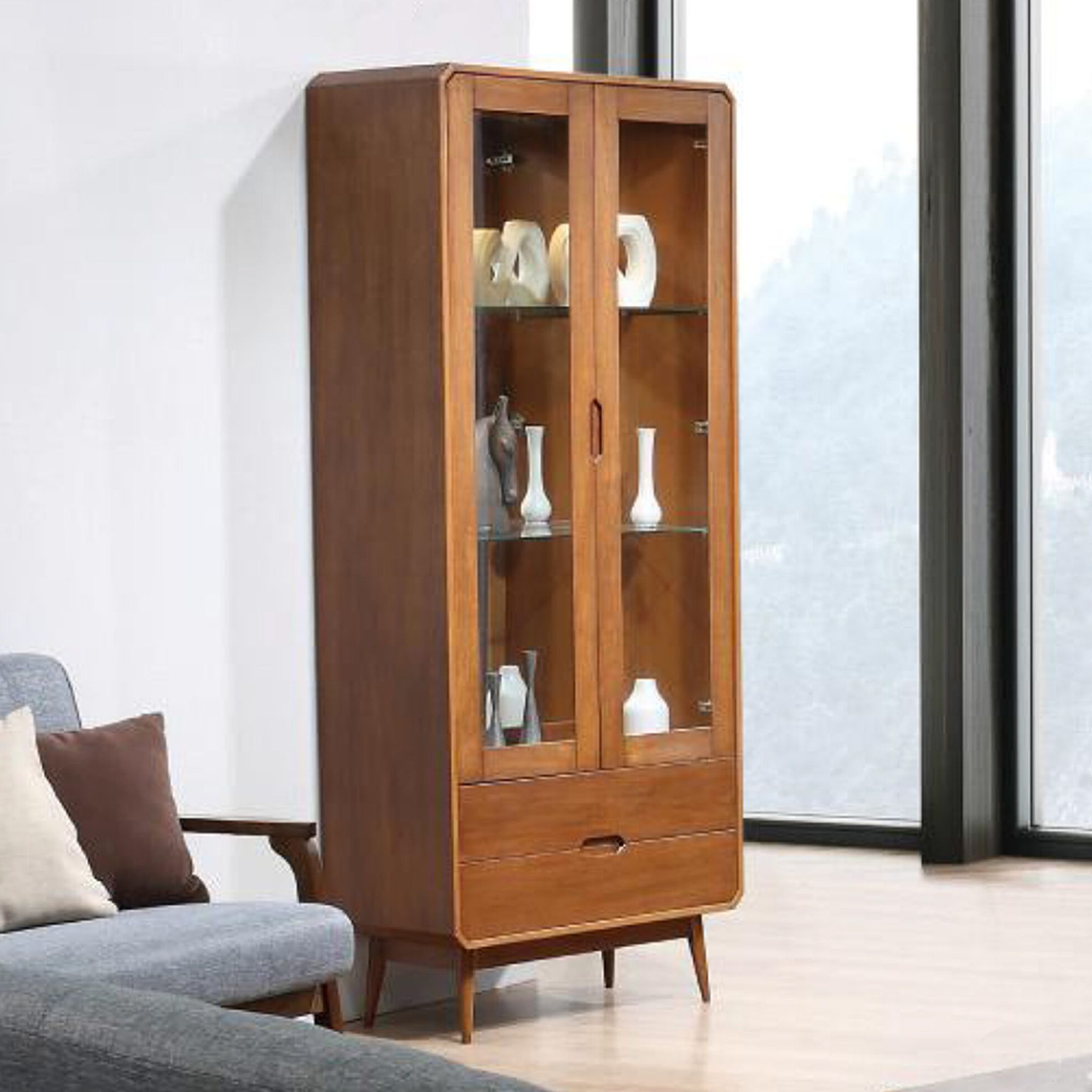 6.32ft Moss Display Cabinet YG99762 | Office Furnitures Malaysia